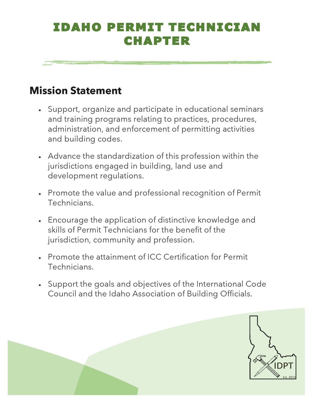 IDPT - Idaho Permit Technicians | ICC Idaho Association of Builders Officials